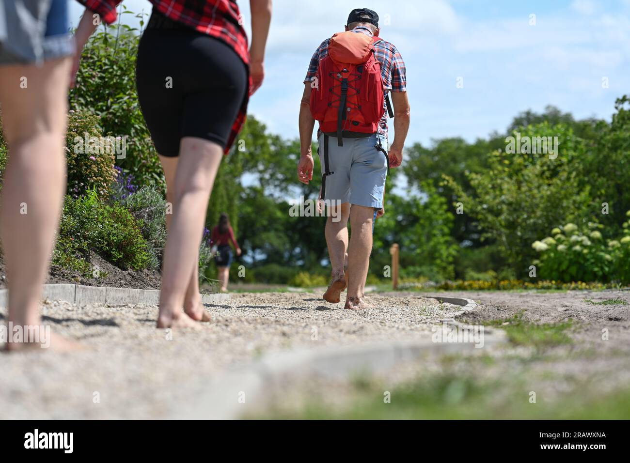 Friedeburg, Germany. 04th July, 2023. Visitors walk over various ...