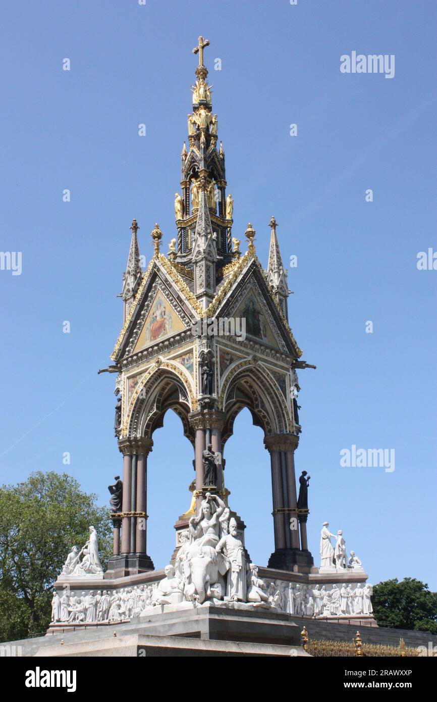 The Albert Memorial in Kensington Gardens, London Stock Photo - Alamy