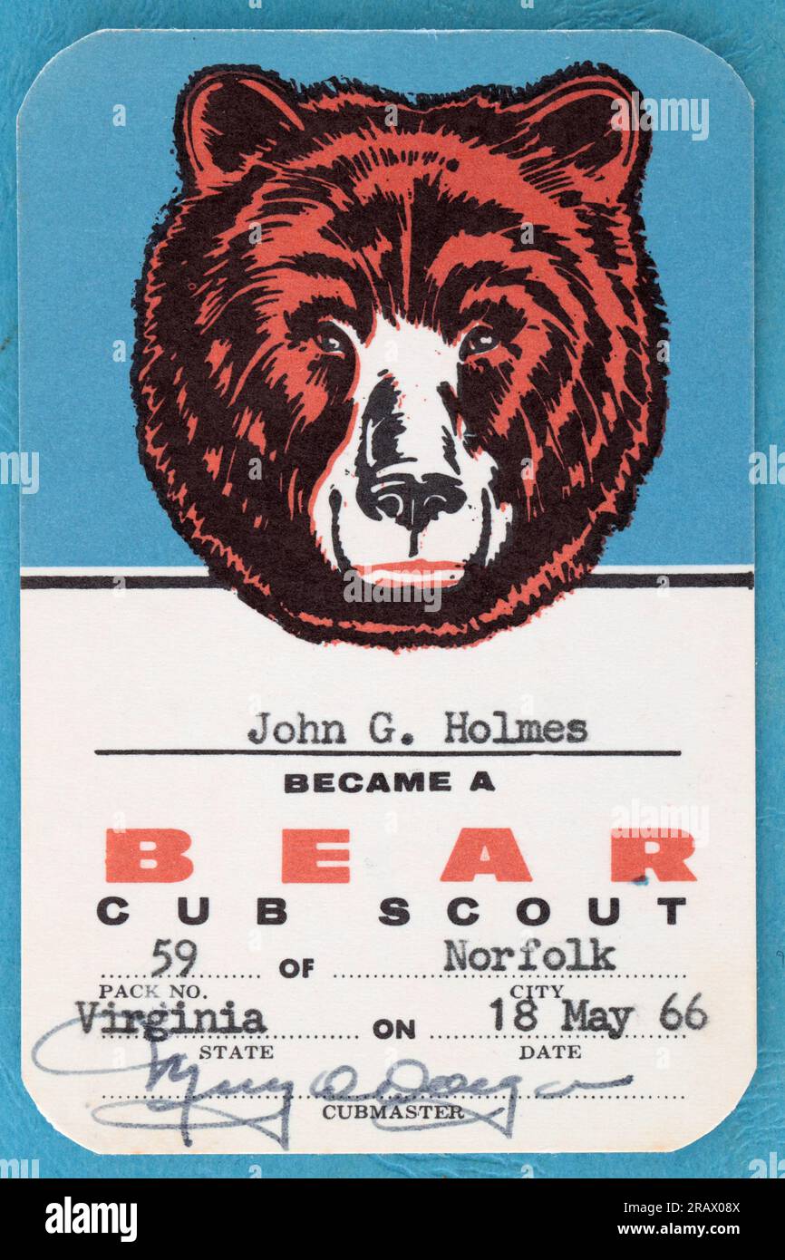 Identification cards, Boy Scouts of America, Norfolk Virginia, United ...