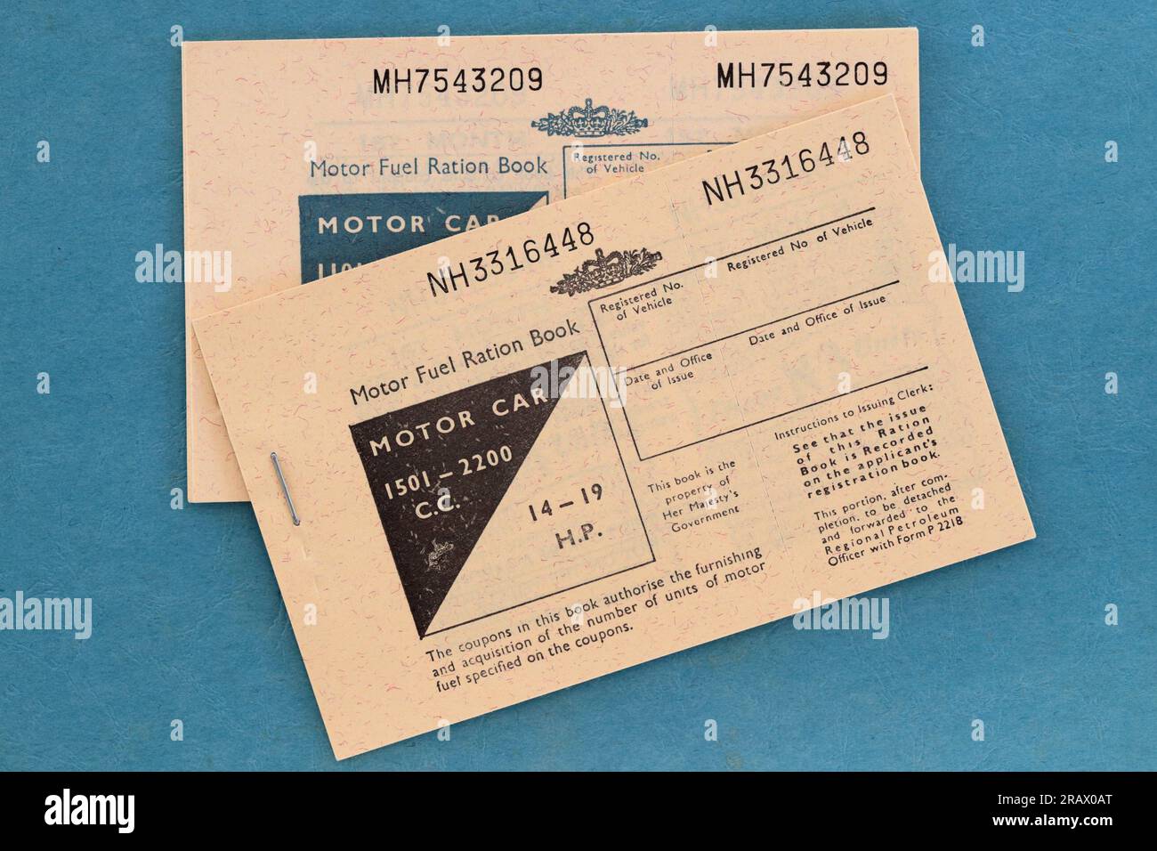Photo of 1973 Motor Fuel Ration Books, issued by the UK Government ...