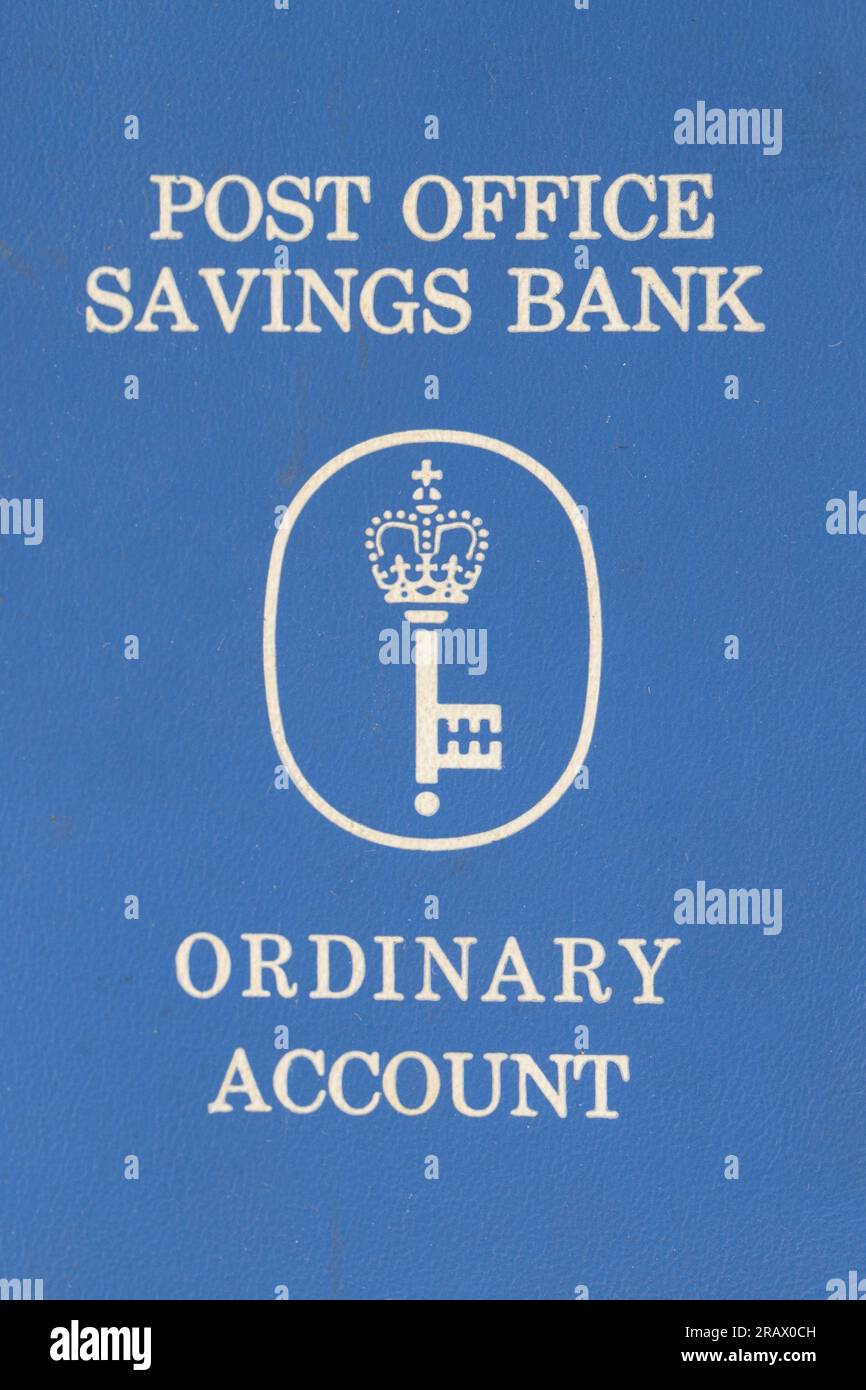 Photo of the cover of a Post Office Savings Bank Ordinary Account Book ...