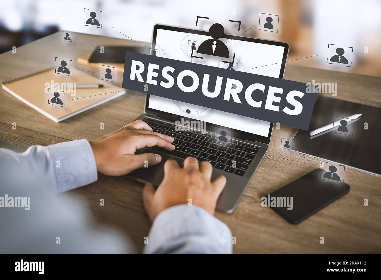 Resources concept crm Human Resources and Management Business Person ...