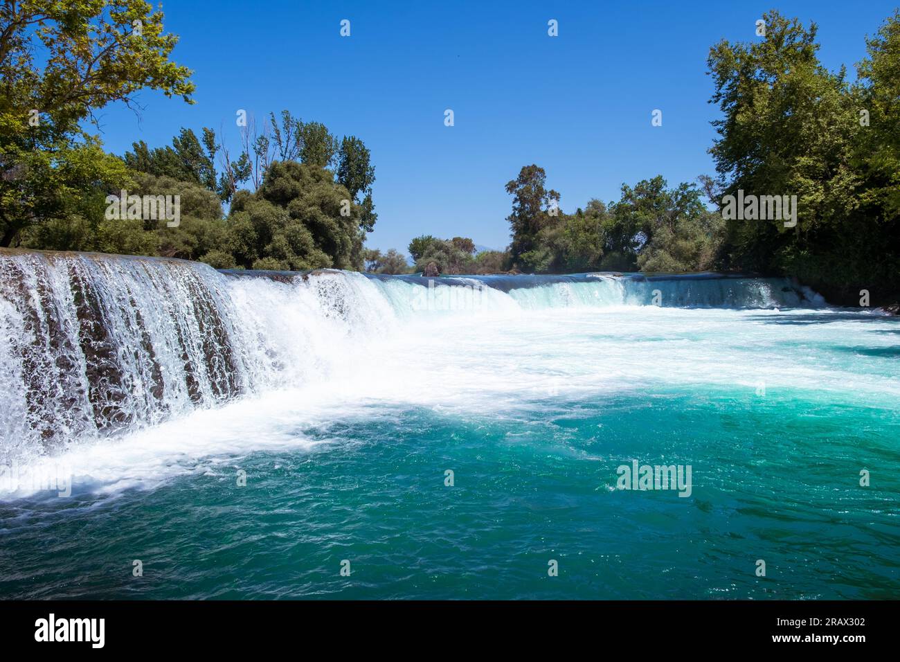 Manavgat waterfall Manavgat River is near the city of Side Stock Photo ...