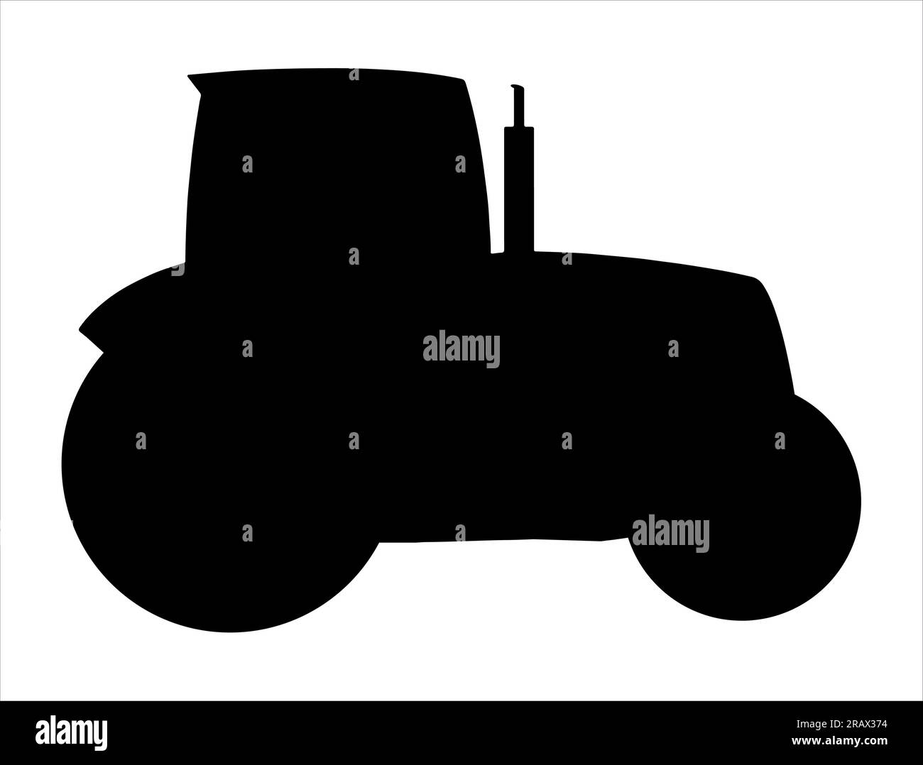 Tractor silhouette set farm hi-res stock photography and images - Alamy