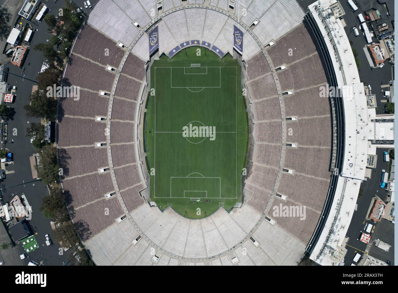 Pasadena, United States. 05th July, 2023. A general overall aerial view ...