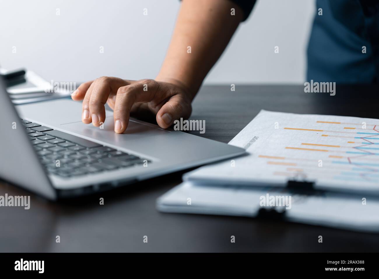 Business Data Analysis on Laptop: Financial Charts, Graphs, Reports for Successful Planning and ...