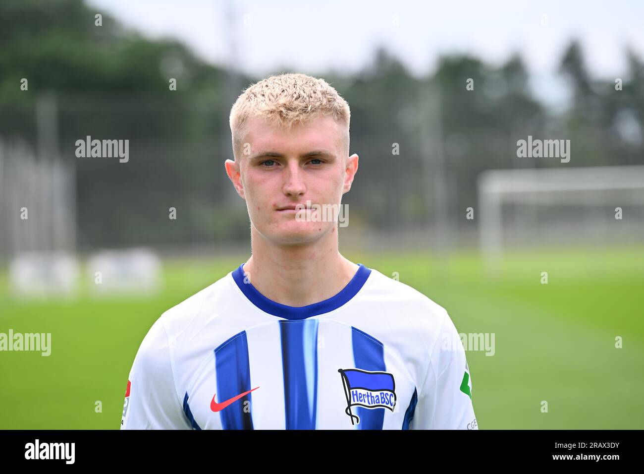 Berlin, Germany. 05th July, 2023. Soccer: 2. Bundesliga, photo session, Hertha BSC on the ...