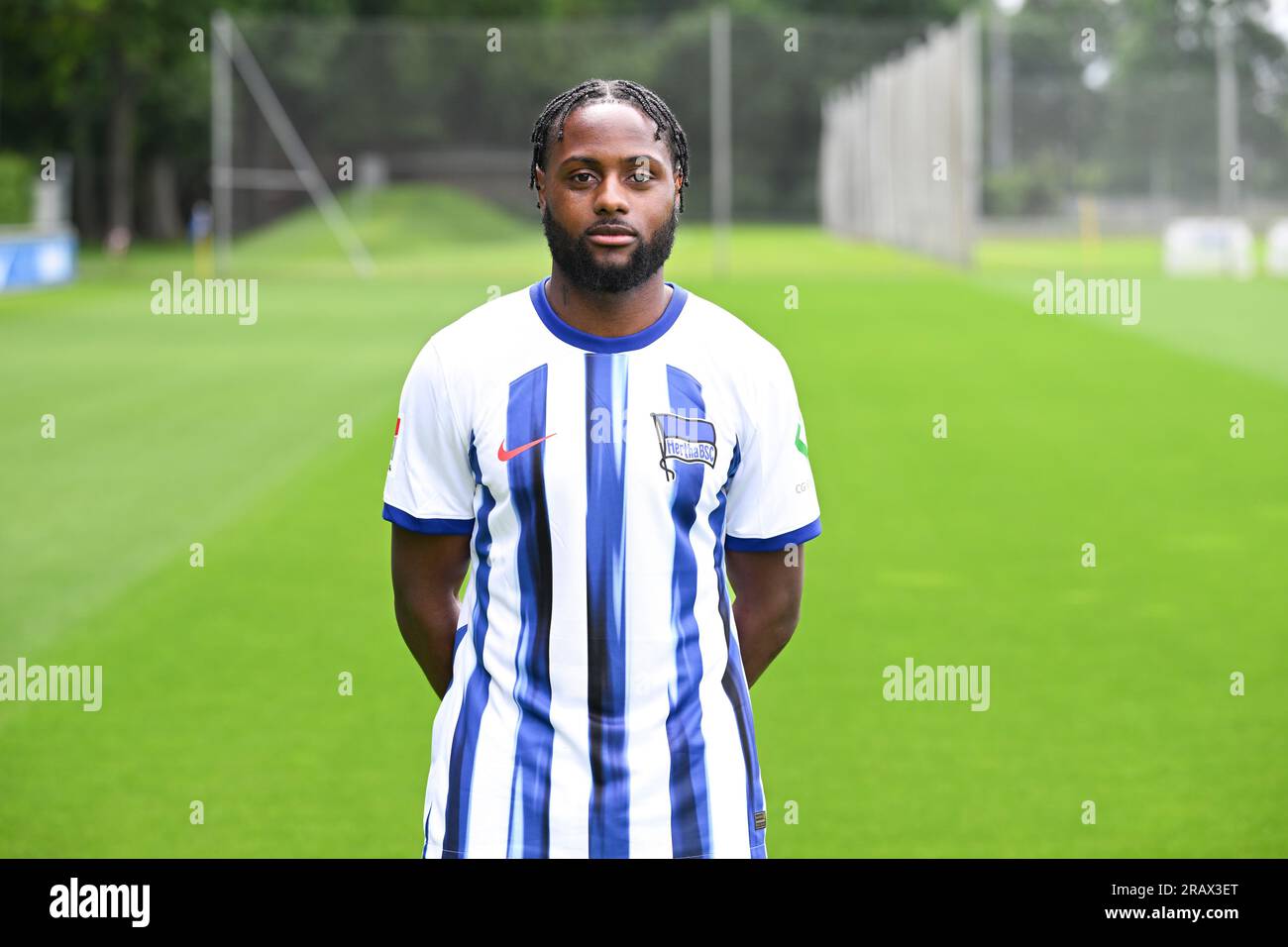 Berlin, Germany. 05th July, 2023. Soccer: 2. Bundesliga, photo session, Hertha BSC on the ...