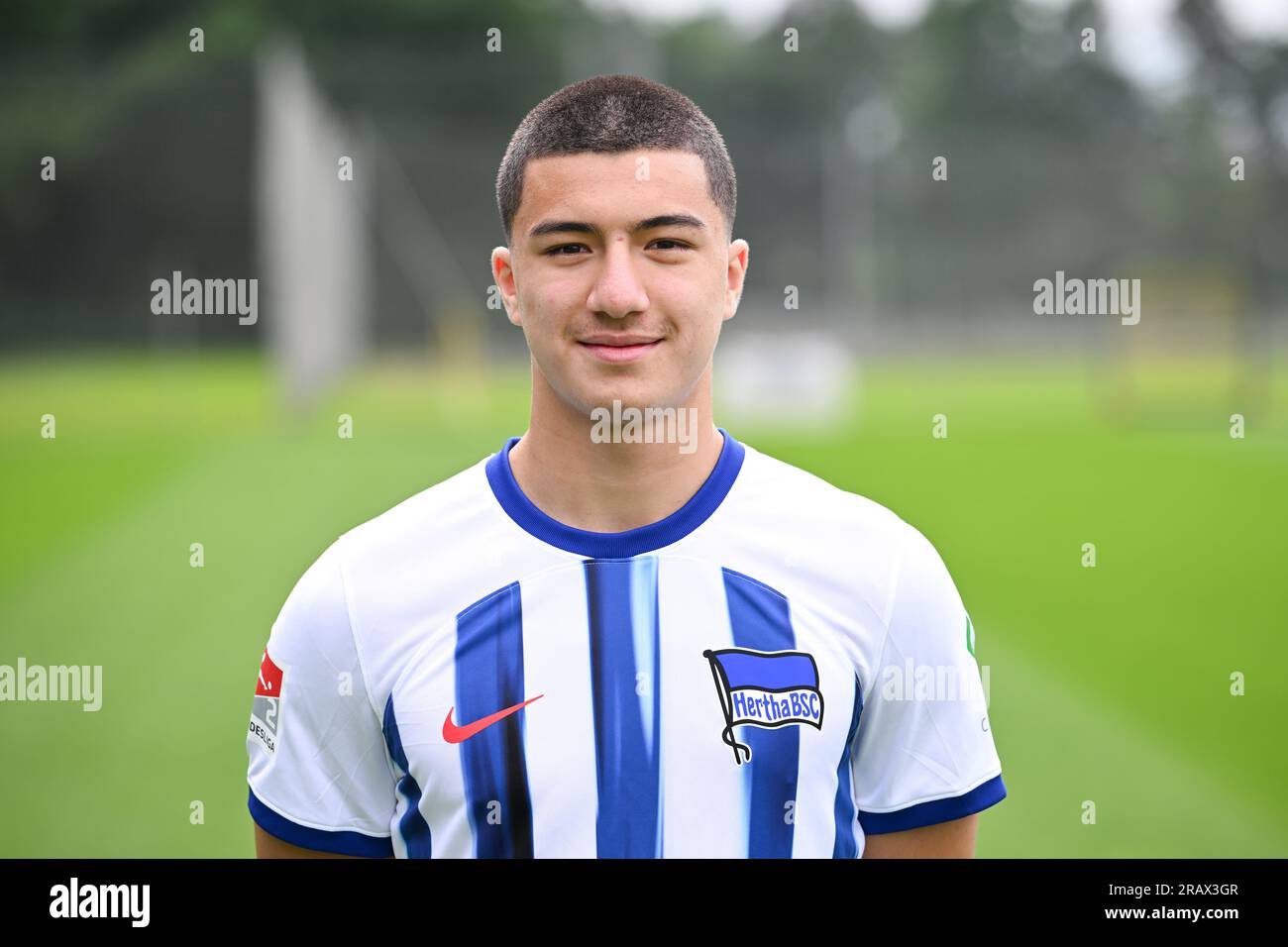 Berlin, Germany. 05th July, 2023. Soccer: 2. Bundesliga, photo session, Hertha BSC on the ...