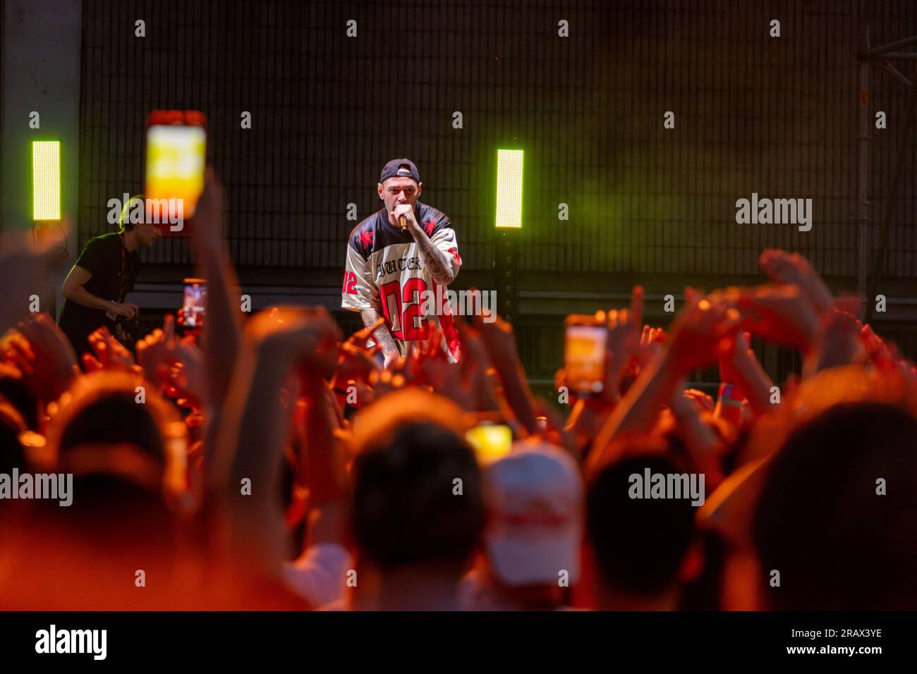 Arena Estiva Fiera, Bergamo, Italy, July 04, 2023, Fabri Fibra during ...