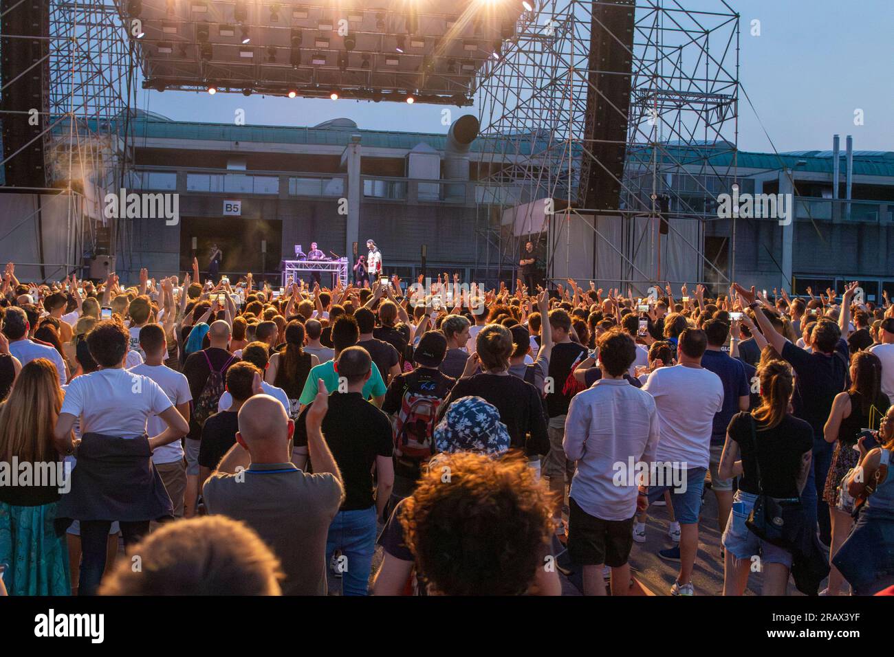 Arena Estiva Fiera, Bergamo, Italy, July 04, 2023, Fabri Fibra during ...