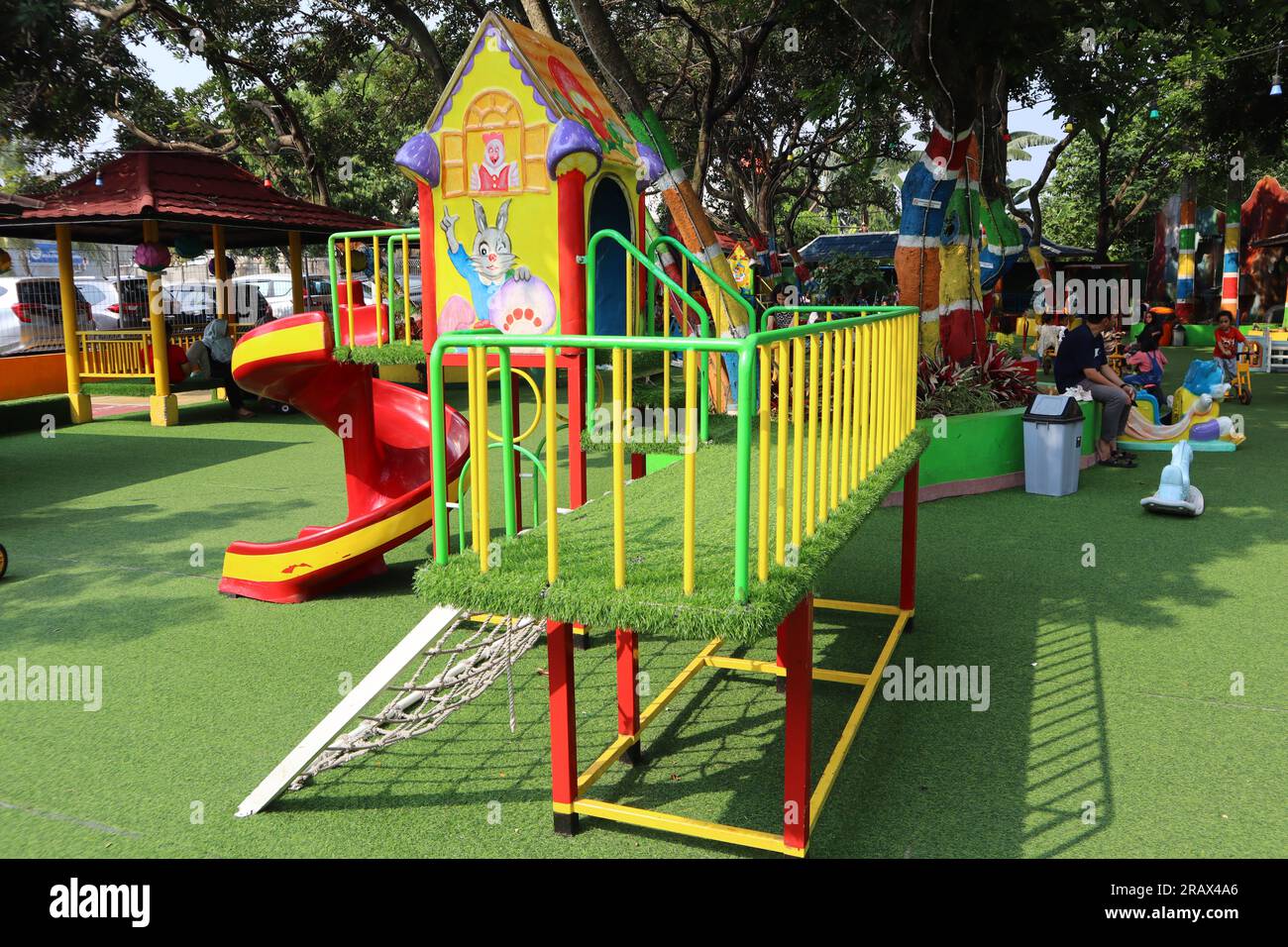 There are many kinds of outdoor playgrounds for children Stock Photo - Alamy