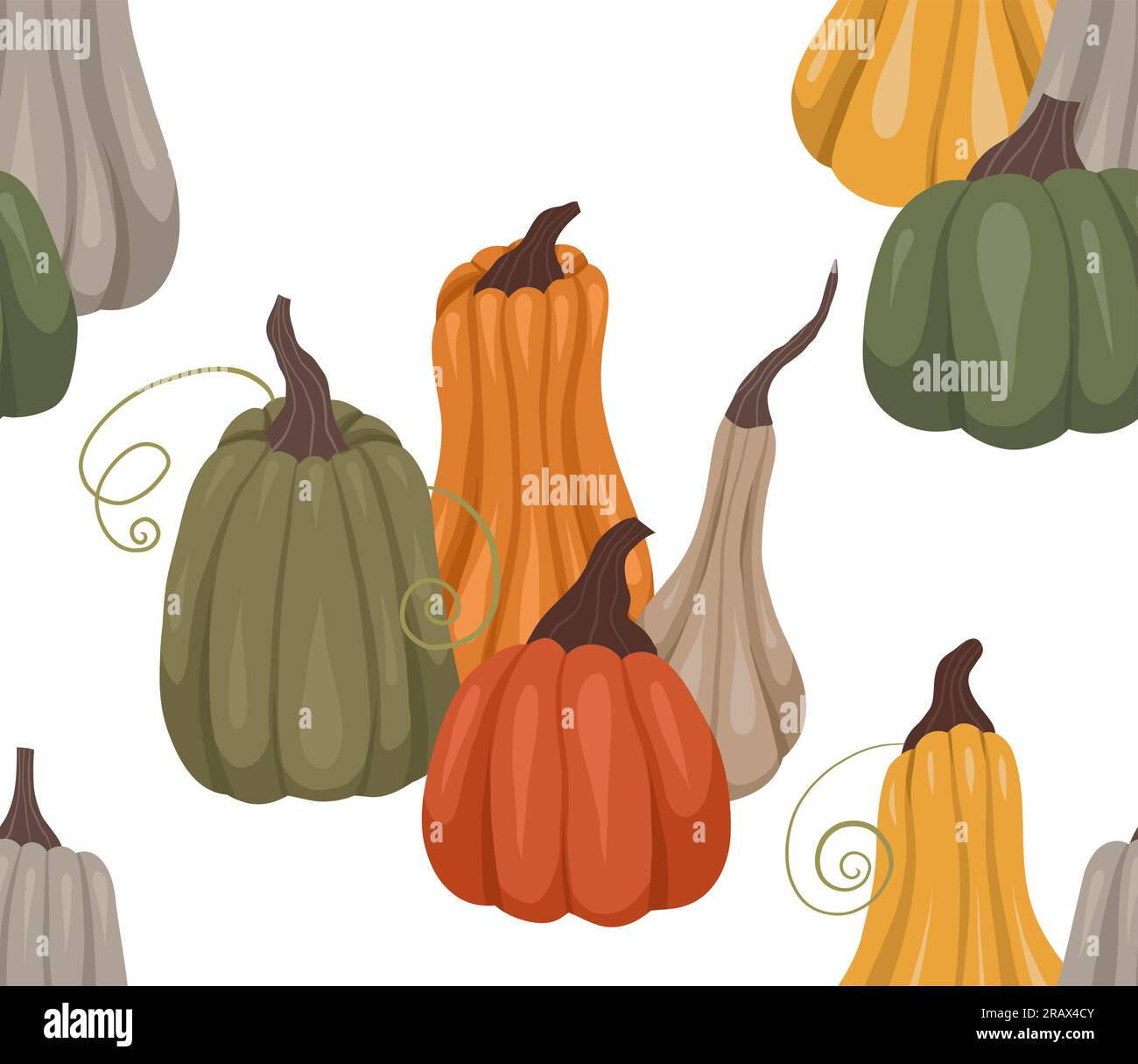 Pile colorful seasonal gourds Stock Vector Images - Alamy