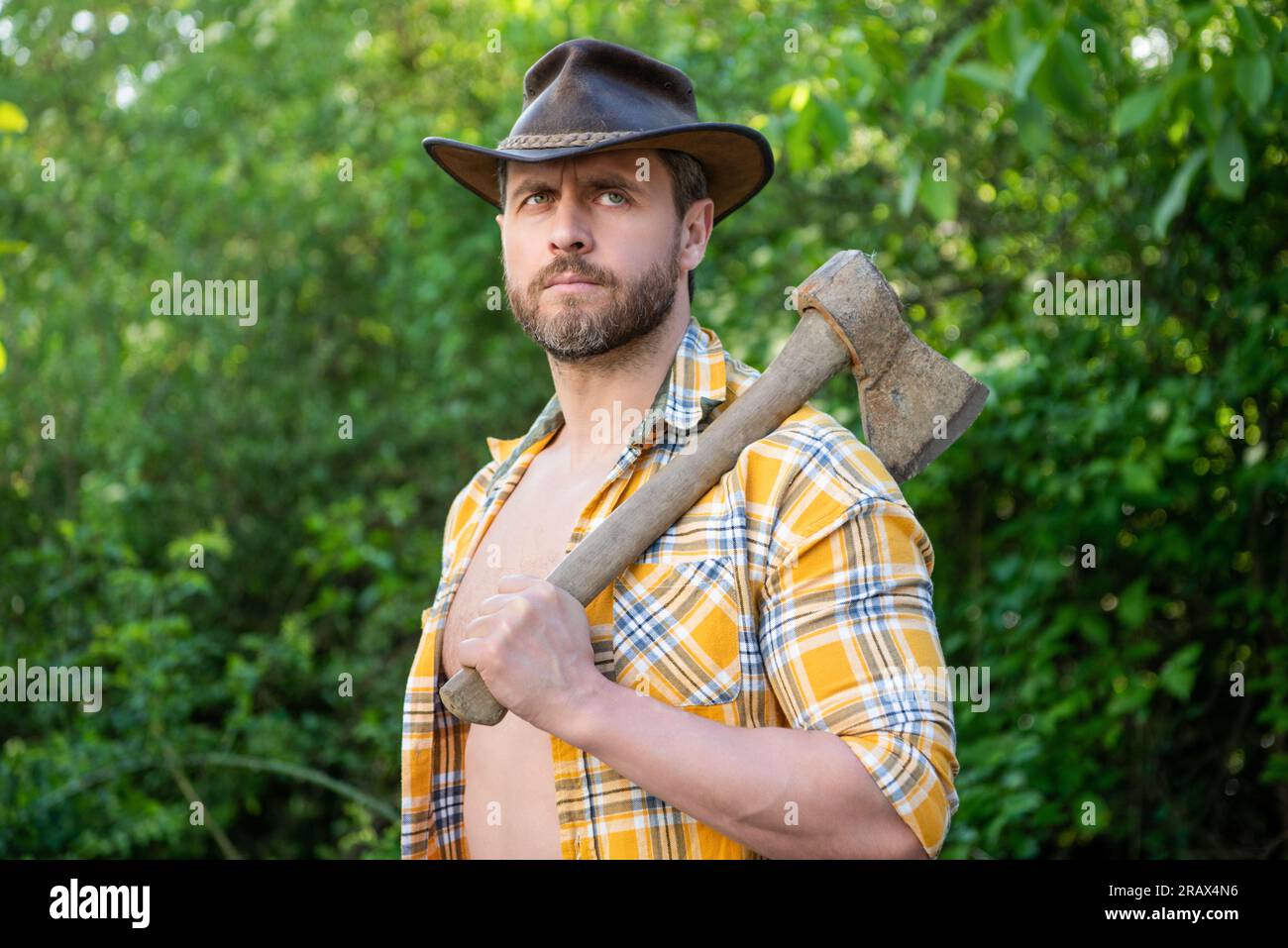 Cowboy axe hi-res stock photography and images - Alamy