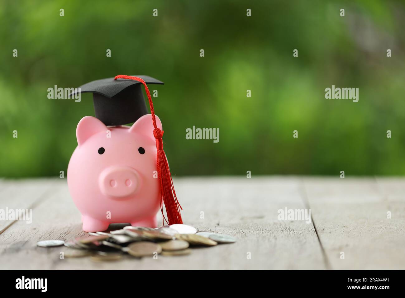 Knowledge and Success: Graduation Cap on Books Against a Beautiful ...