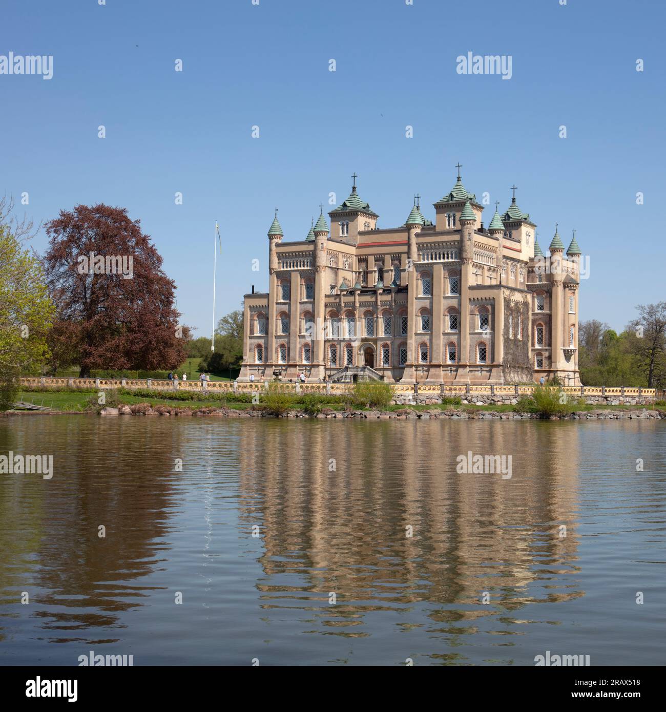 GREAT SUNDBY CASTLE, SWEDEN ON MAY 14, 2023. Outdoor view of the ...