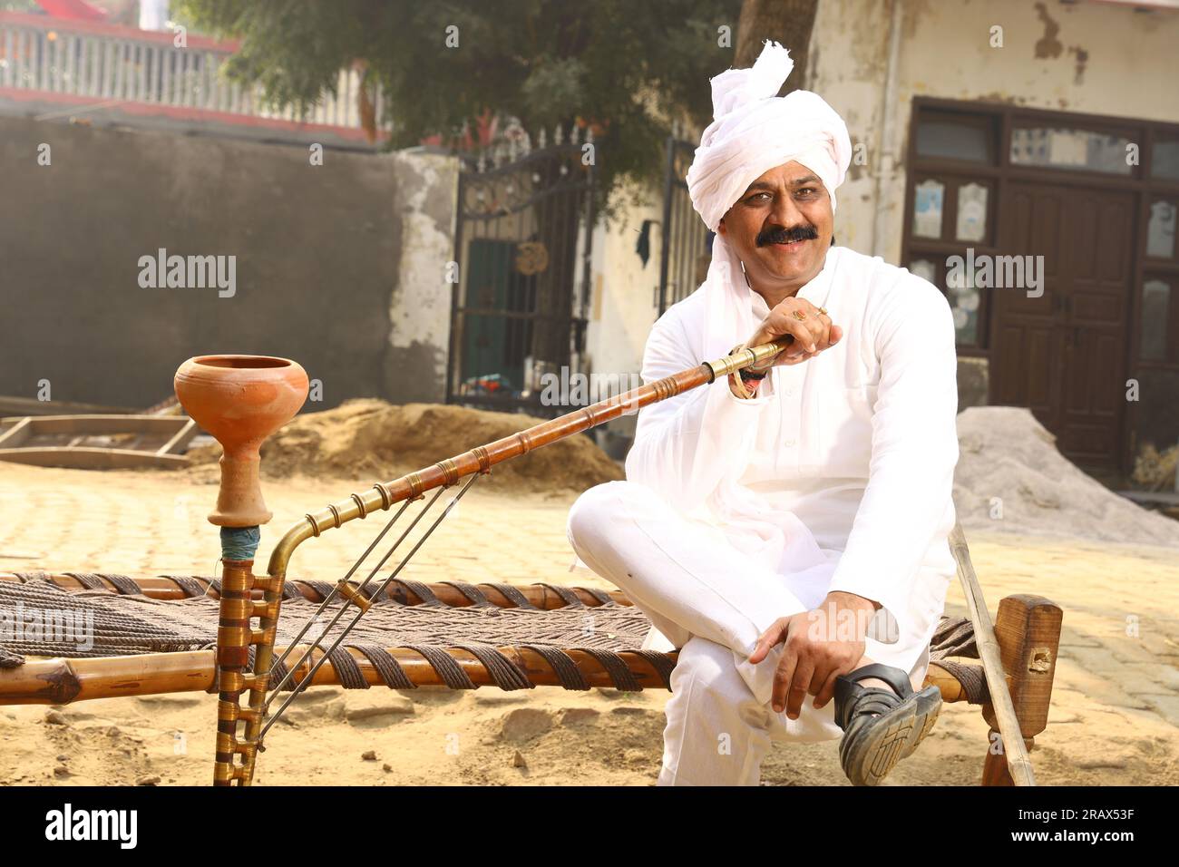 Rural indian village man hi-res stock photography and images - Alamy