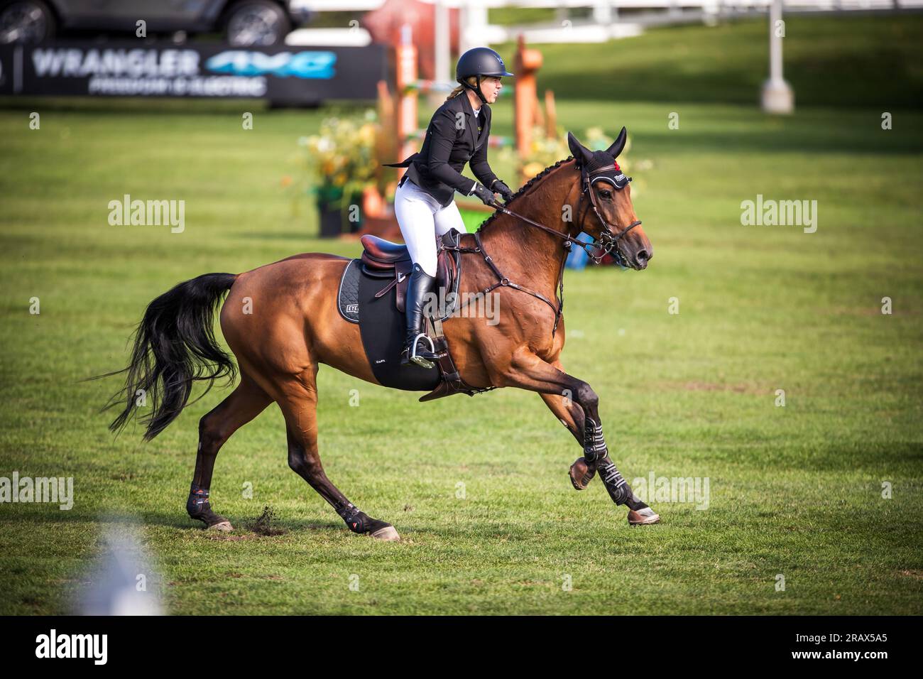 Jacqueline Steffens-Daly of Canada competes in the Rolex Pan American ...