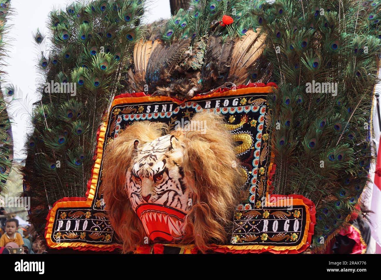 Javanese performing reog dance to celebrate election Carnival (Kirab ...