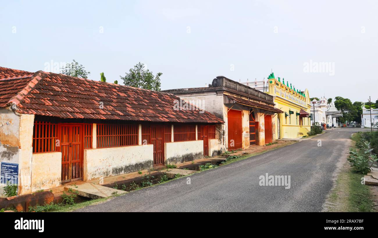 Old Mansions and empty Streets of Kanadukathan Village, home to the ...