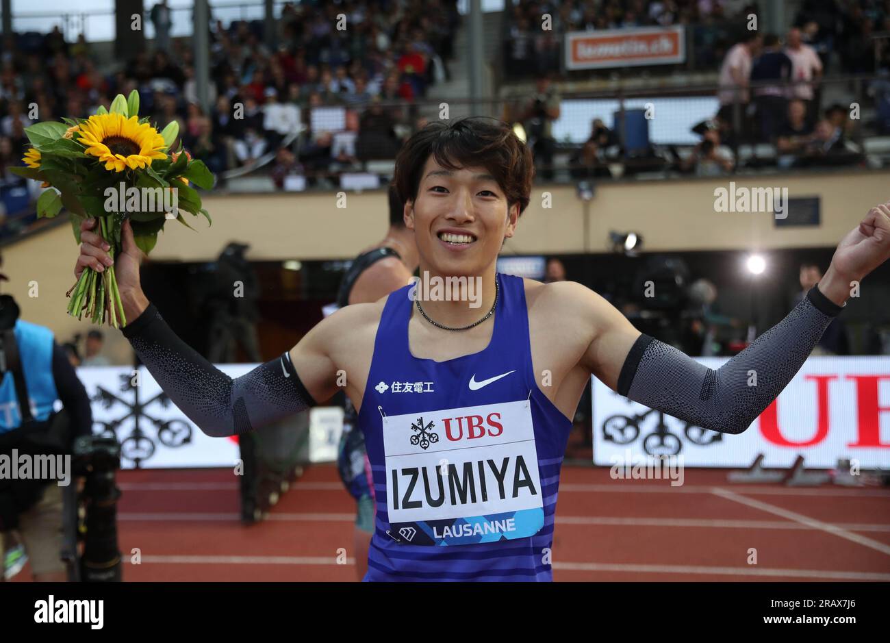 Lausanne, Switzerland. 30th June, 2023. Shunsuke Izumiya (JPN) poses ...