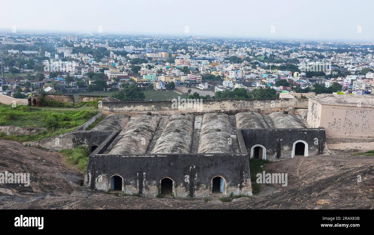 View of Fortress and Jail of Fort, Dindigul Fort, Tamilnadu, India ...