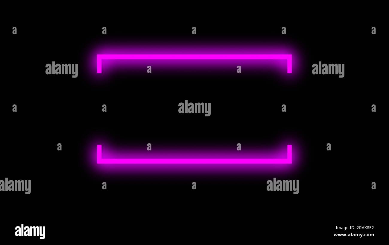 Blur neon frame geometric background pink lines Stock Photo - Alamy