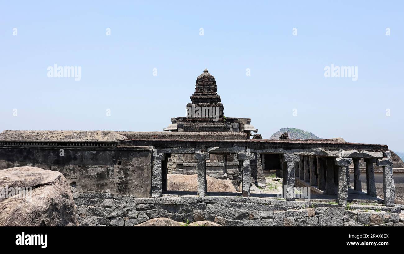 Temple on the Top of the Gingee Fort or Senji Fort , Gingee, Villupuram ...