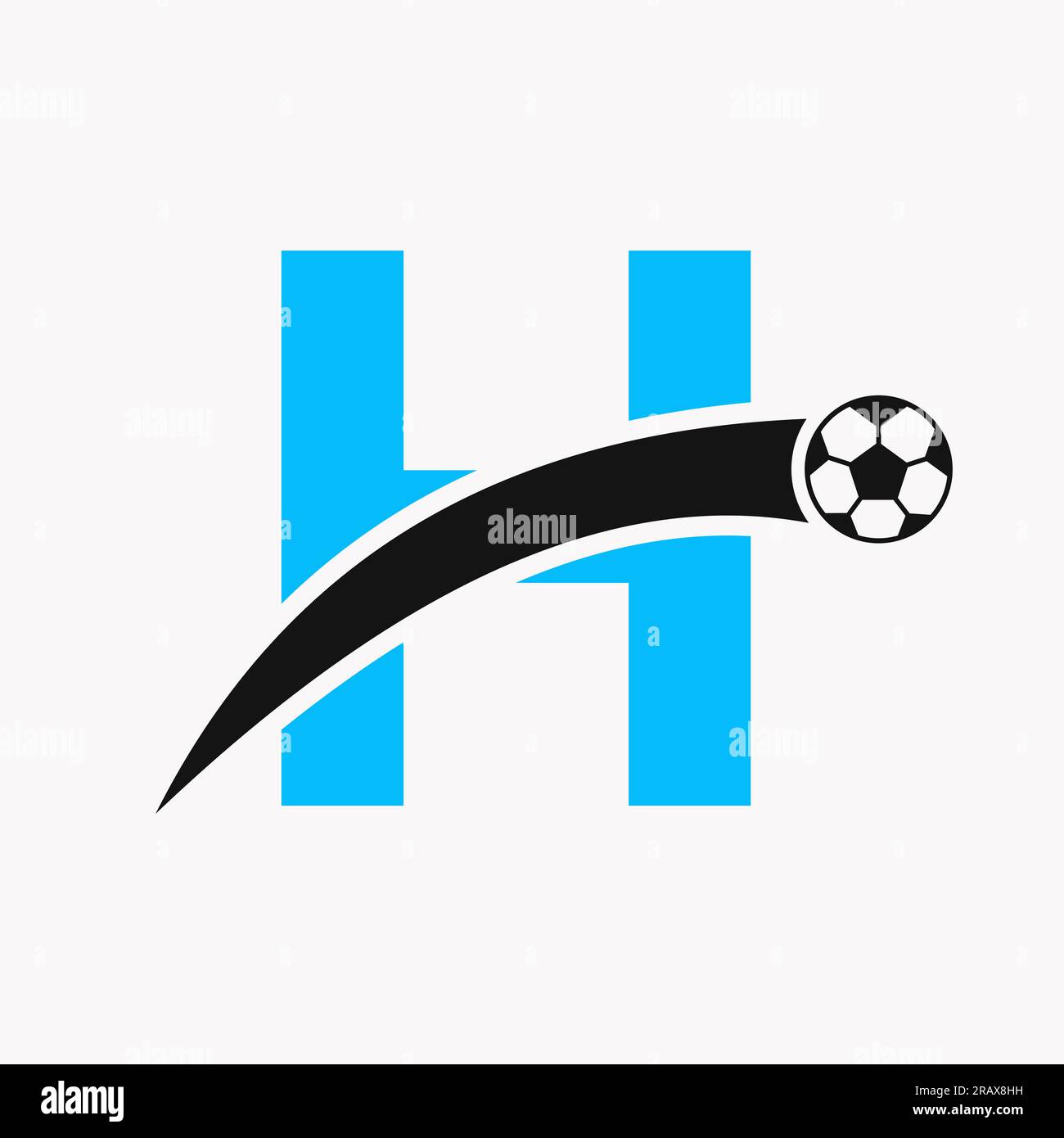 Soccer player h Stock Vector Images - Alamy