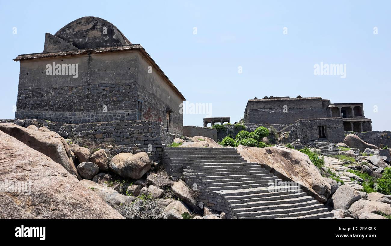 Granary Room and Stairs on the Top of the Senji Fort, Tamilnadu, India ...