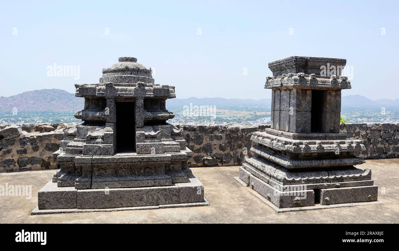 Tulasi Vrindavan on the Top of the Gingee Fort or Senji Fort , Gingee, Vullupuram, Tamilnadu ...