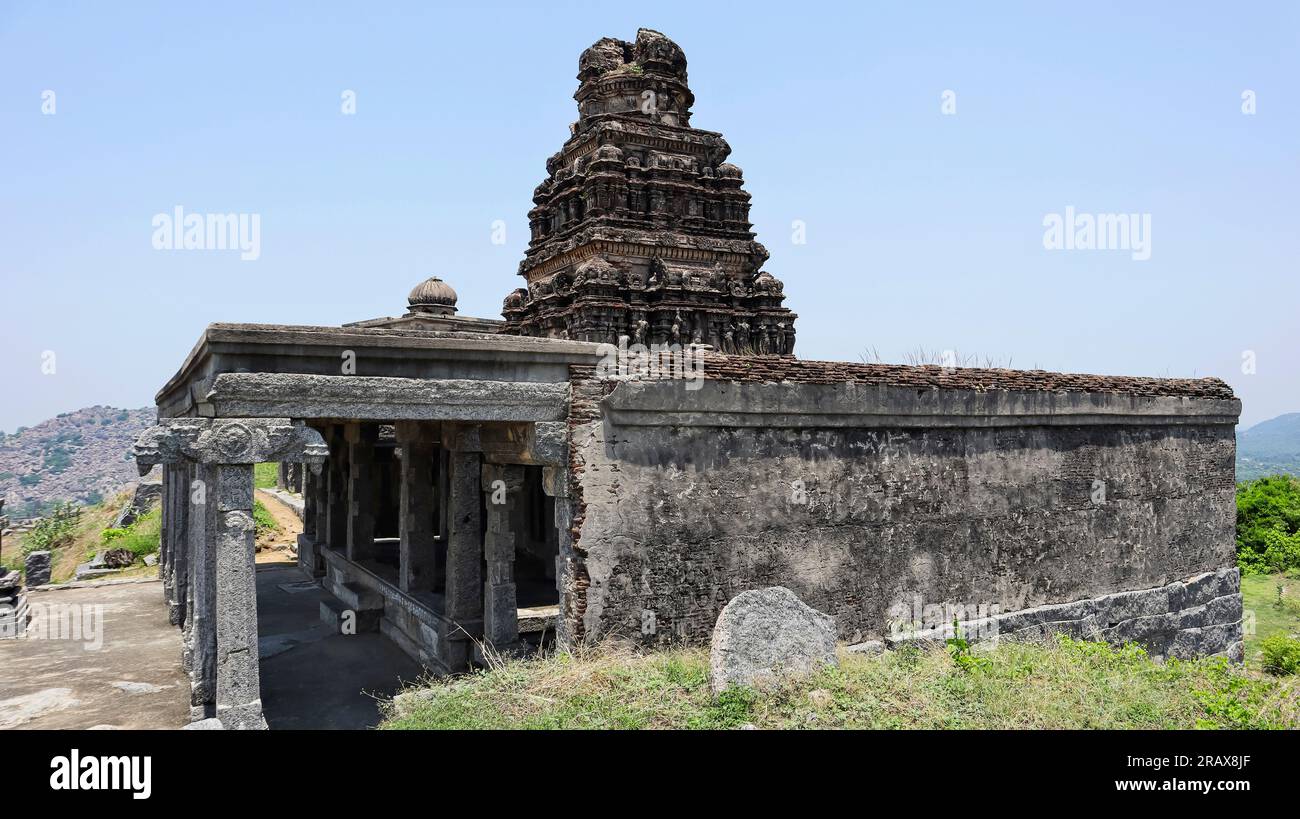 Temple on the Top of the Gingee Fort or Senji Fort , Gingee, Villupuram ...
