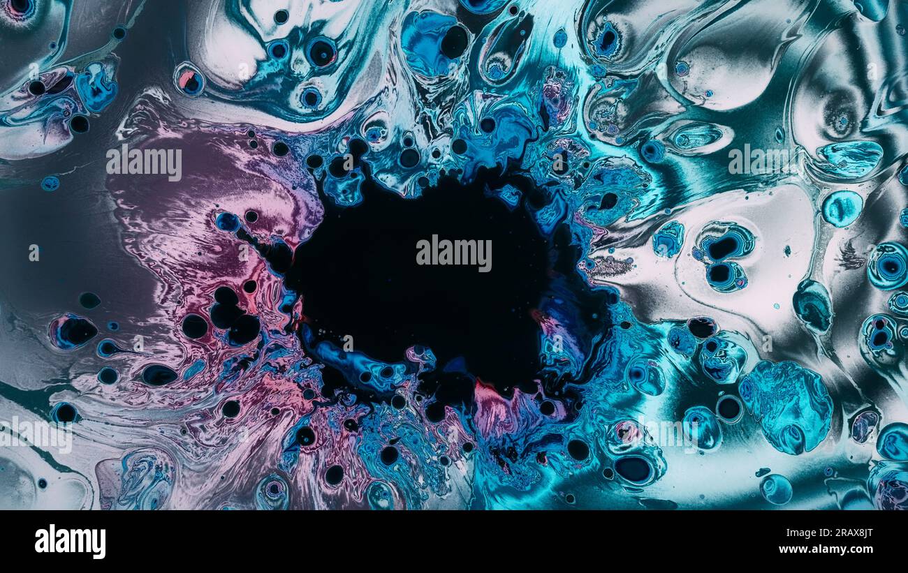 Water stains color oil splash wet spots floating Stock Photo - Alamy