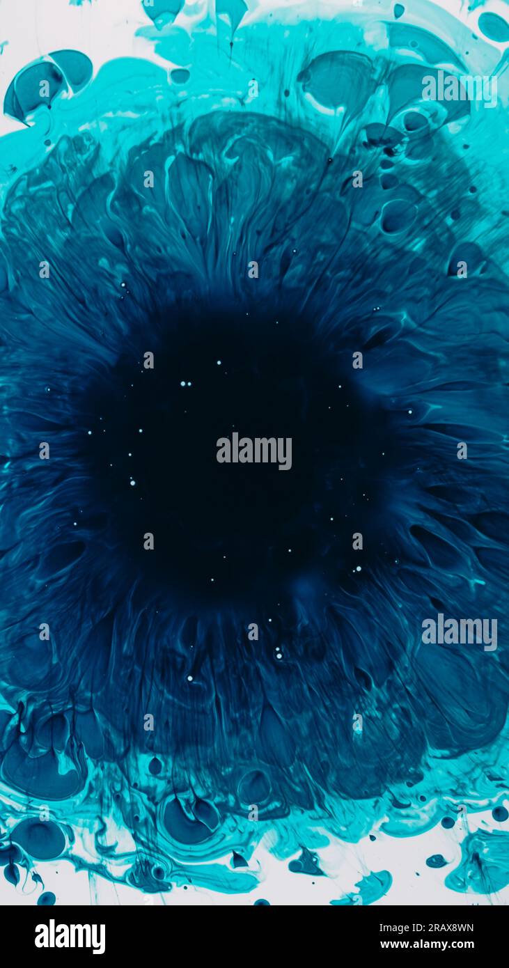 Paint water splash space hole ink design eye aqua Stock Photo - Alamy
