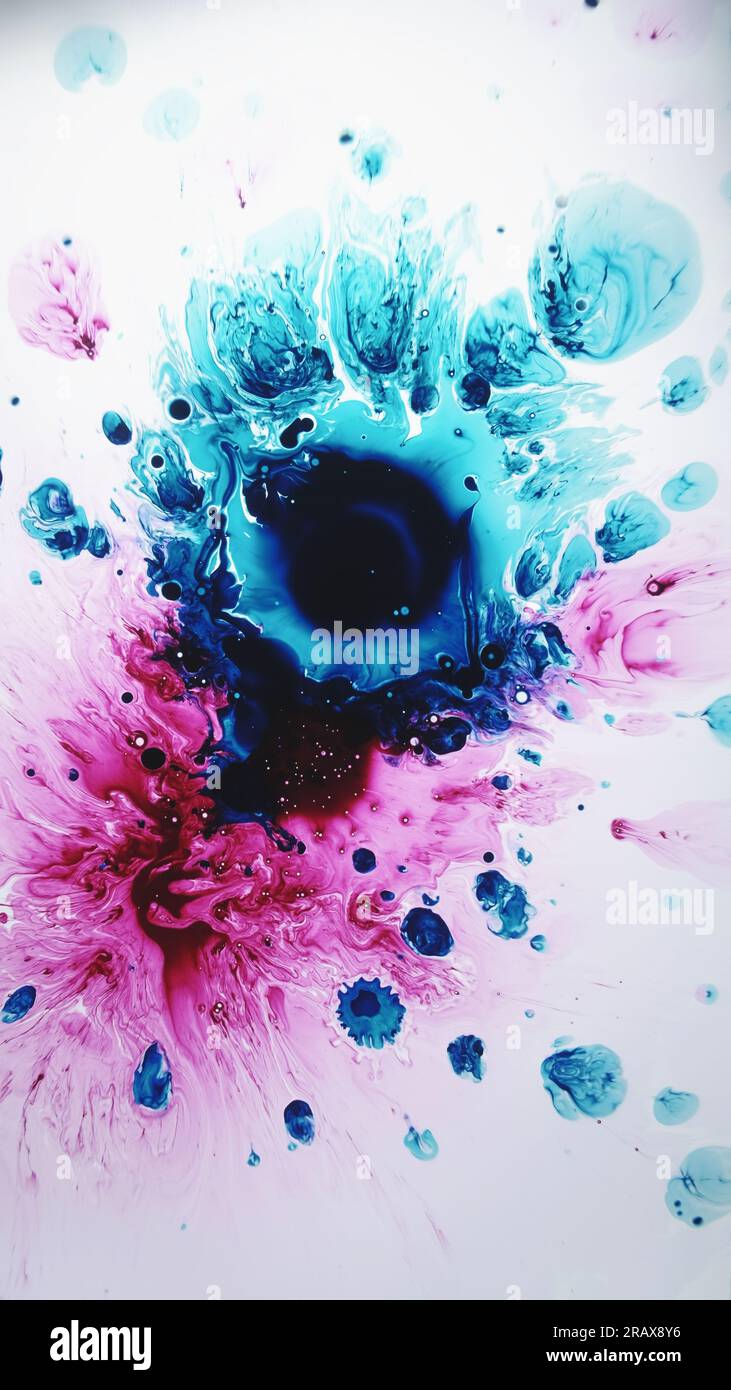 Acrylic white explosion paint splatter hi-res stock photography and ...