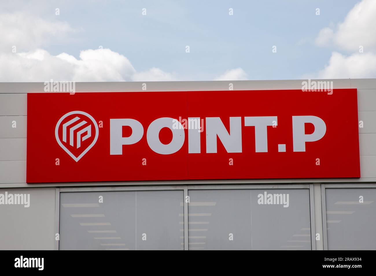 Point p logo hi-res stock photography and images - Alamy