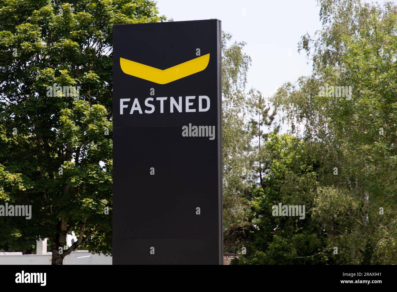 Bordeaux , France - 07 01 2023 : Fastned logo brand and text sign ...