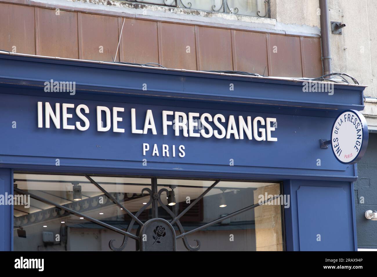Bordeaux , France - 06 27 2023 : Ines de la fressange paris facade sign ...