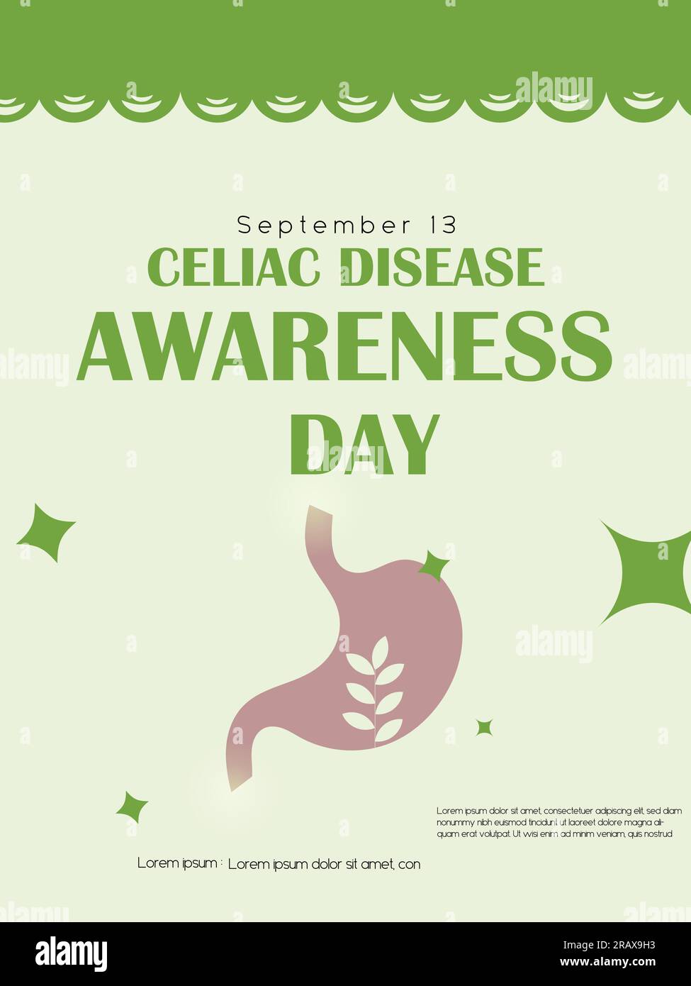 Celiac disease awareness day September 13 poster and banner design ...