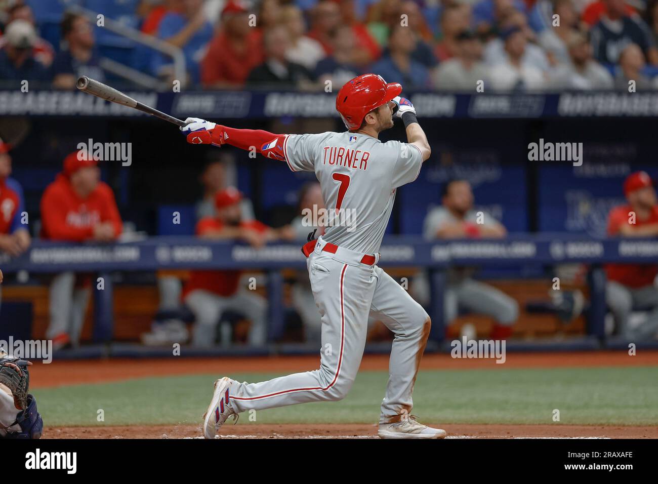 St. Petersburg, FL USA; Philadelphia Phillies shortstop Trea Turner (7 ... St. Petersburg, FL USA; Philadelphia Phillies shortstop Trea Turner (7 ...