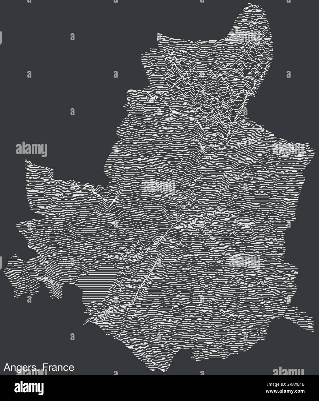 Angers map hi-res stock photography and images - Alamy