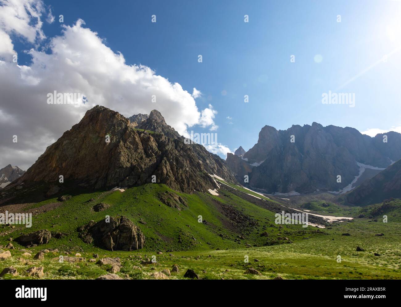 cilo mountains, hakkari, high mountains and clouds, valley of heaven ...