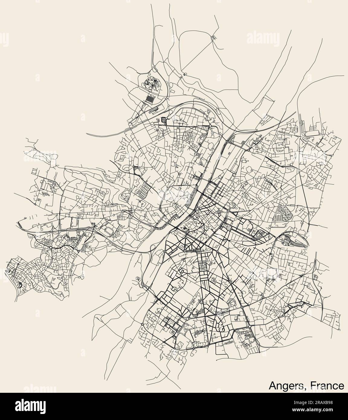 Angers city Stock Vector Images - Alamy