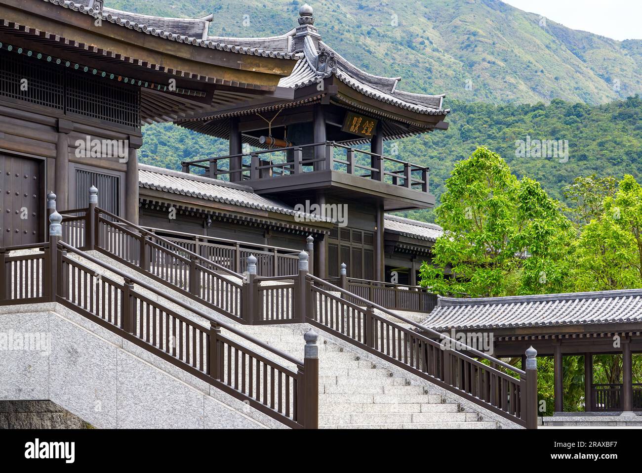 Timber structure Japanese style Tang style architectural temple of Tsz ...