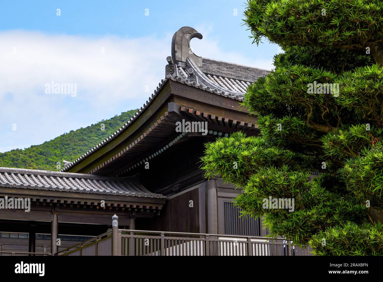 Timber structure Japanese style Tang style architectural temple of Tsz ...