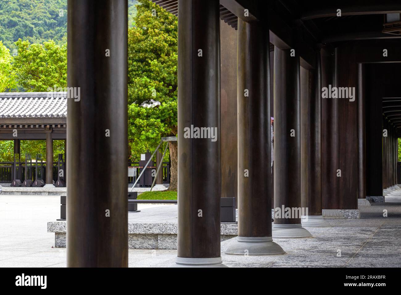 Timber structure Japanese style Tang style architectural temple of Tsz ...
