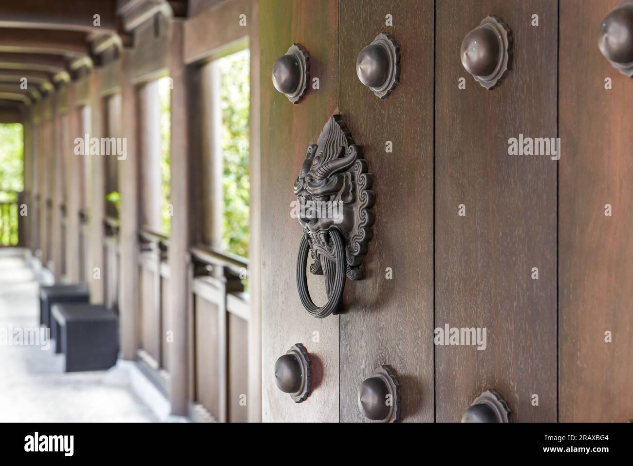 Timber structure Japanese style Tang style architectural temple and ...