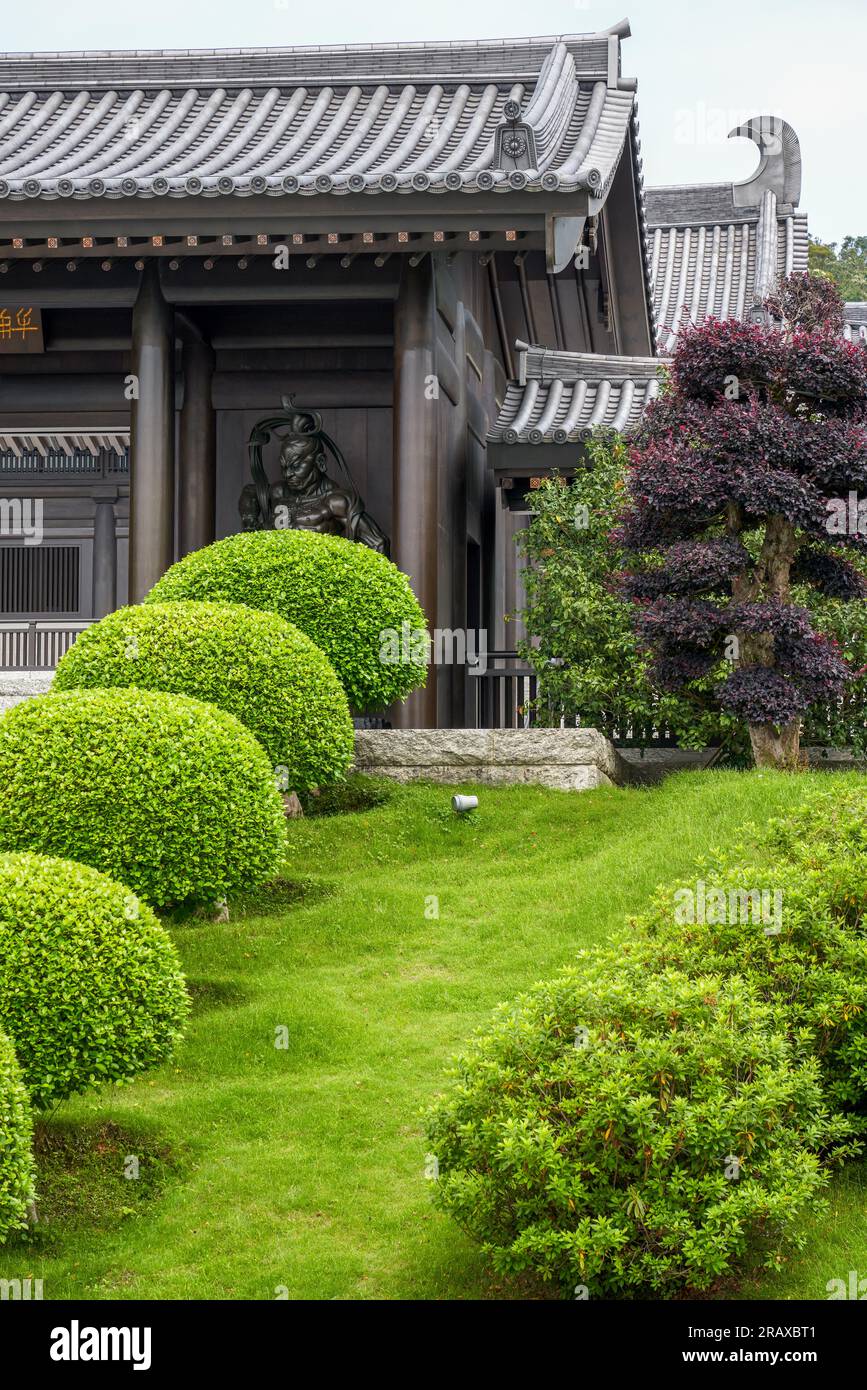 Timber structure Japanese style Tang style architectural temple of Tsz ...