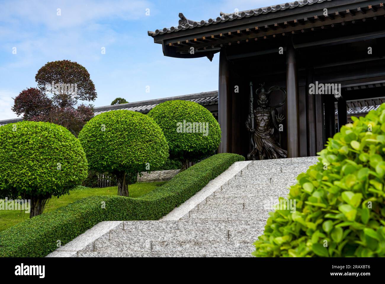 Timber structure Japanese style Tang style architectural temple of Tsz ...