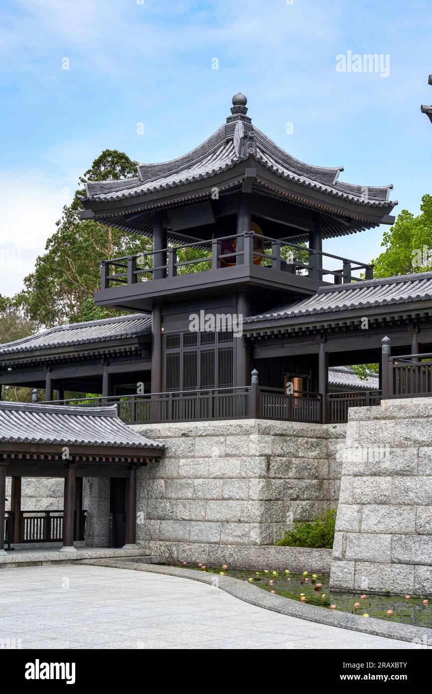 Timber structure Japanese style Tang style architectural temple of Tsz ...